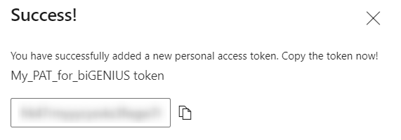 Generate a PAT (Personal Access Token) on Azure DevOps