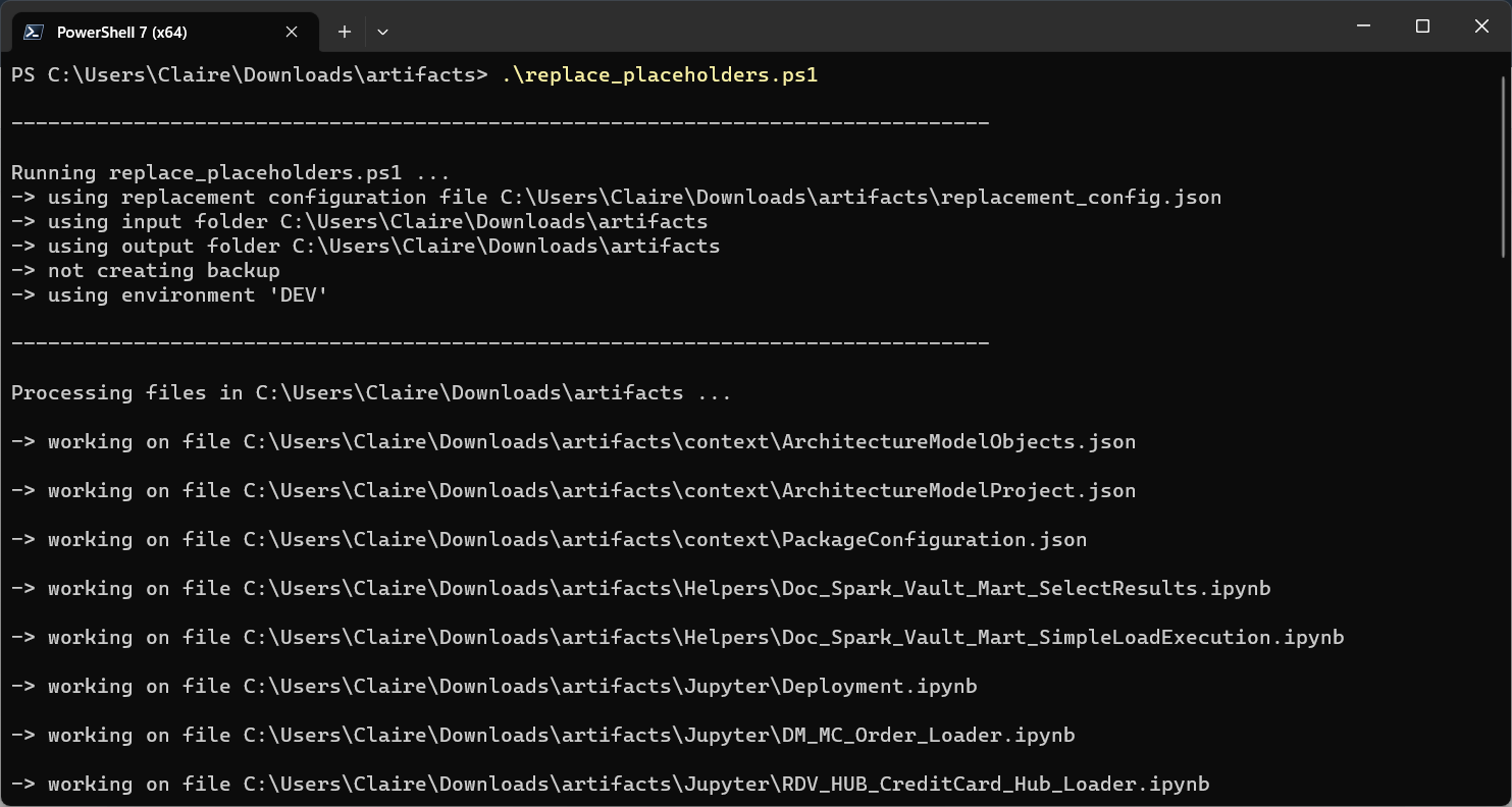 Spark with Azure Synapse - Replace the placeholders - 1.3.0
